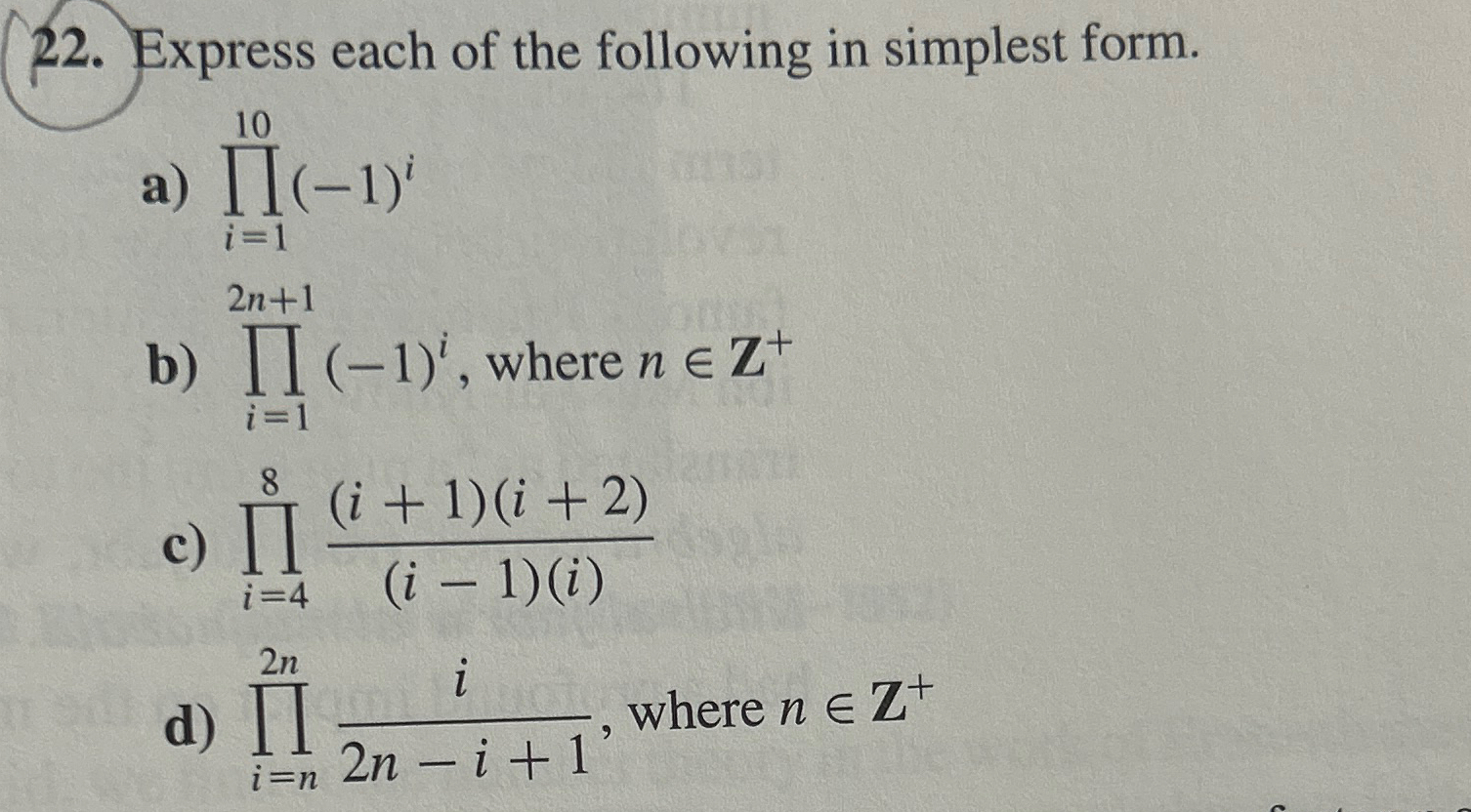 Solved Express each of the following in simplest | Chegg.com