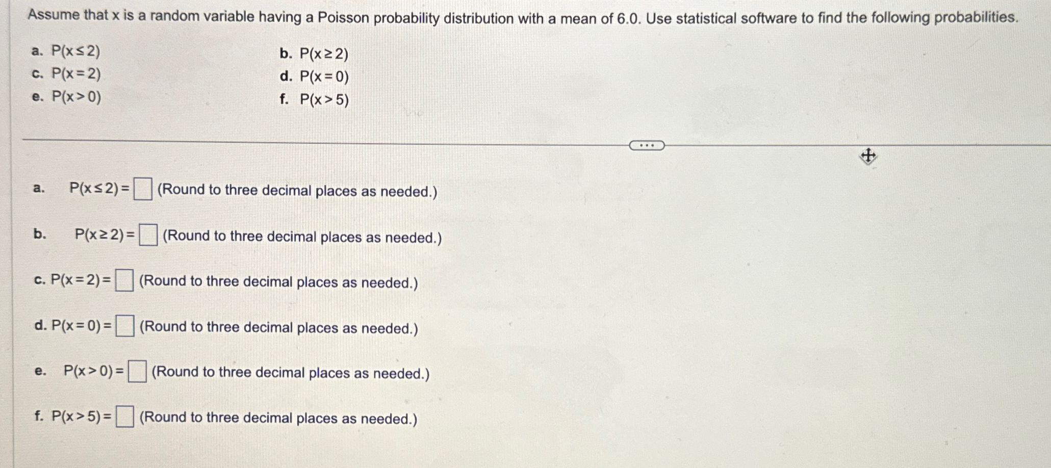 Solved Assume that x ﻿is a random variable having a Poisson | Chegg.com