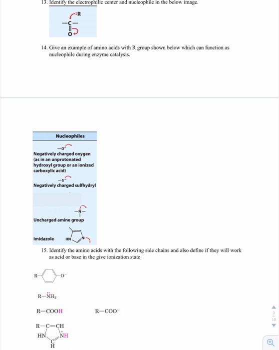 Solved 13. Identify the electrophilic center and nucleophile | Chegg.com