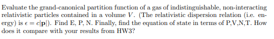 Solved Evaluate the grand-canonical partition function of a | Chegg.com