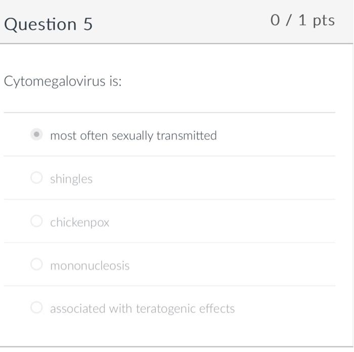 Solved Question 3 1 pts Polio is dermotropic viscerotropic | Chegg.com