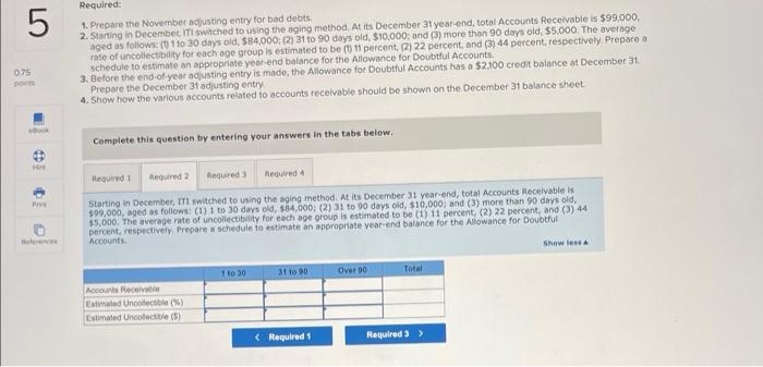Solved E8-8 (Algo) Recording and Reporting Allowance for | Chegg.com