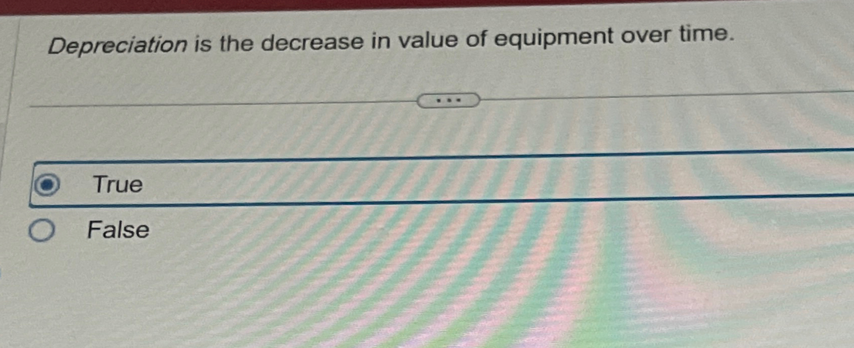 Solved Depreciation is the decrease in value of equipment | Chegg.com