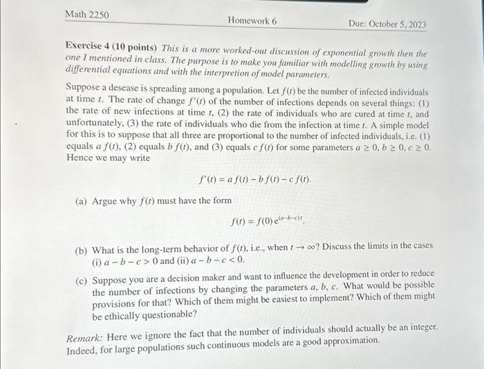 Solved Exercise 4 (10 points) This is a more worked-out | Chegg.com