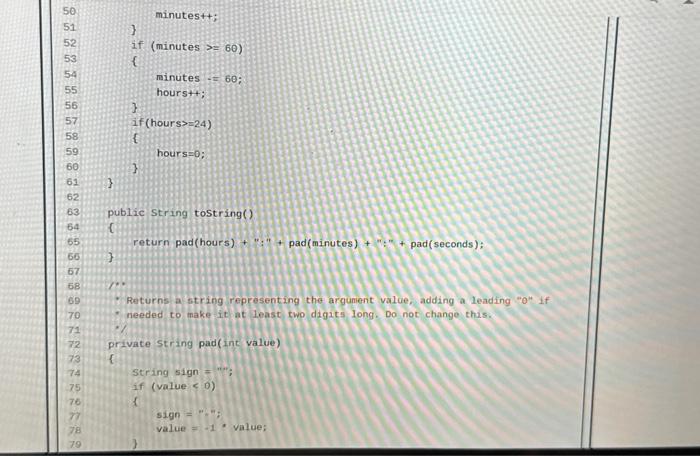 Solved Part b. Write the method add (Time of fset ) which | Chegg.com