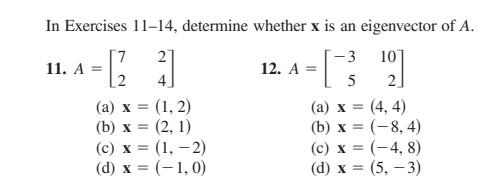 Solved In Exercises 11-14, determine whether x is an | Chegg.com