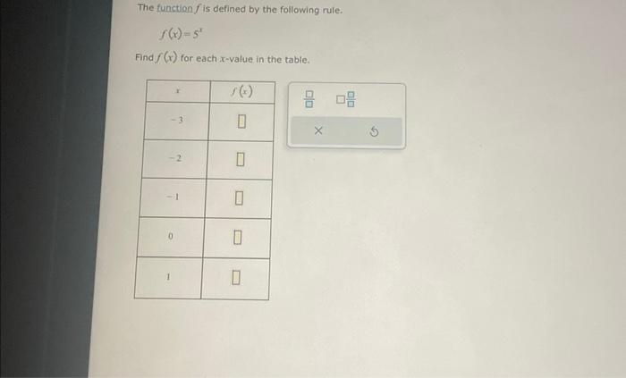 Solved Fill in the table using this function rule. f(x)=x+2 | Chegg.com