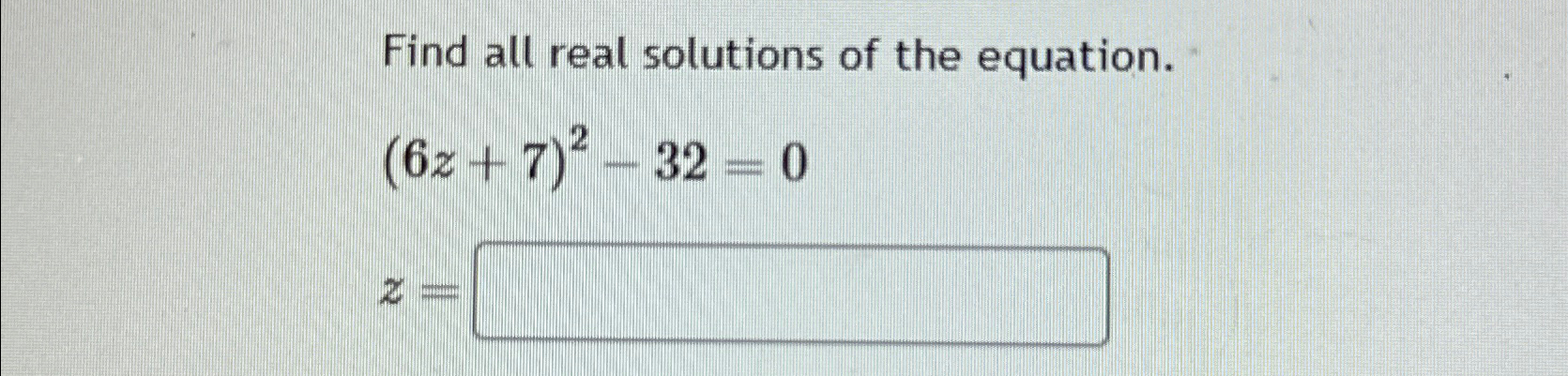 Solved Find all real solutions of the | Chegg.com