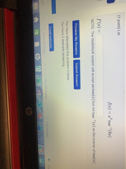 Solved webwork / math-1210f / assignment_3/7 Assignment 3: | Chegg.com