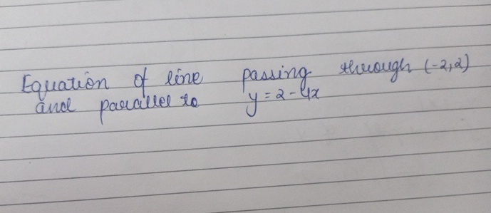 Solved Equation Of Line Passing Through 2 2 Y 2 4x ﻿and