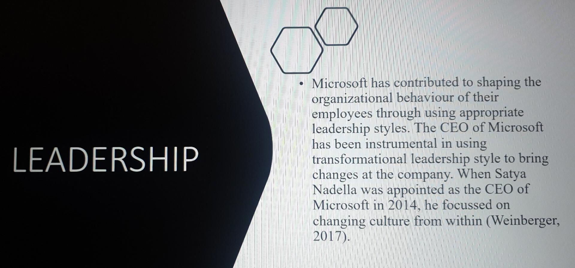 Solved LEADERSHIP Microsoft has contributed to shaping the | Chegg.com