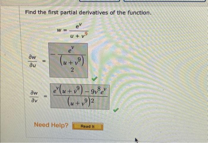 Solved Find the first partial derivatives of the function. | Chegg.com