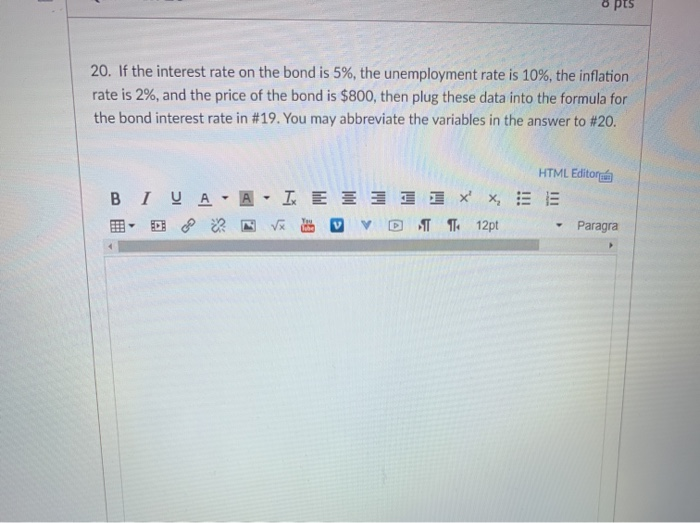 Solved 19. Write the formula for the bond interest rate. | Chegg.com