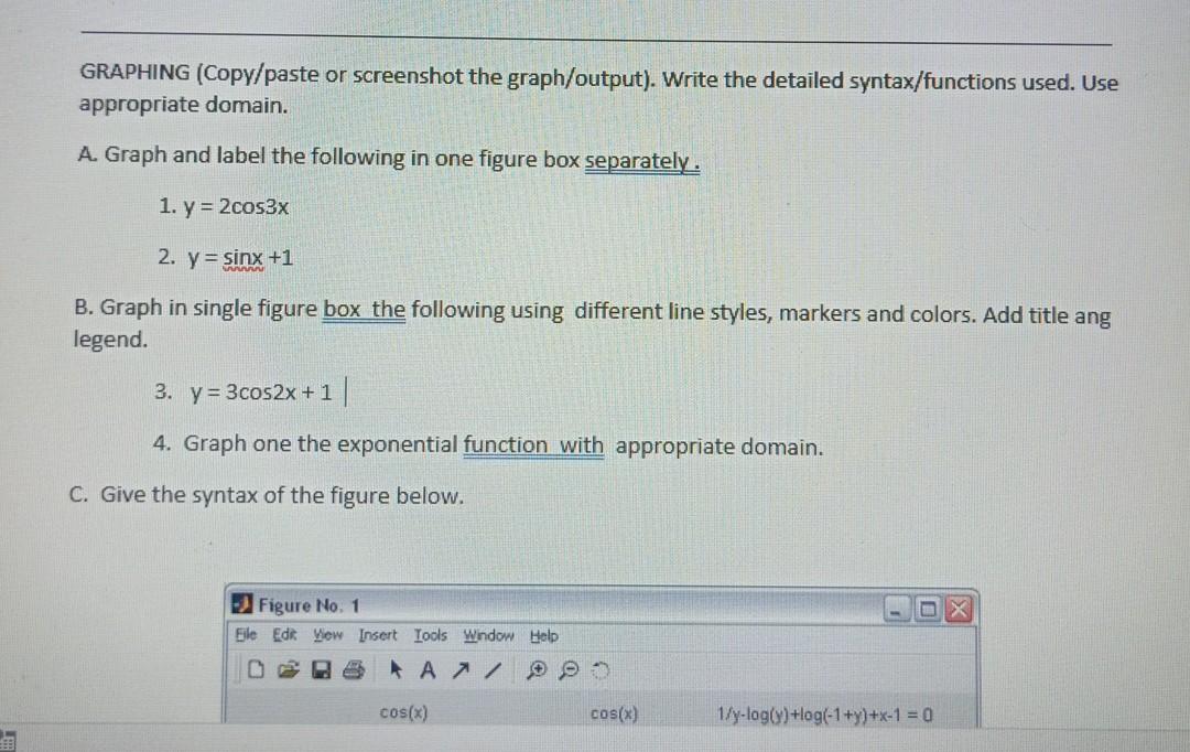Solved GRAPHING (Copy/paste or screenshot the graph/output). | Chegg.com