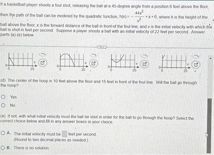 Solved If a basketball player shoots a foul shot, releasing | Chegg.com