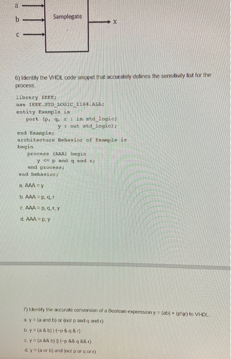 Solved 5) Which of the following block diagrams represents | Chegg.com