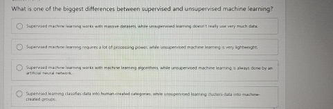 Solved What is one of the biggest differences between | Chegg.com