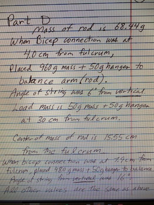 Solved Pulley String biceps effort Hanging Weight e. radius | Chegg.com