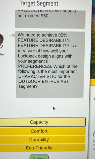 Solved Target Segmentrrueue ituiv LUSI SIIULIU not exceed | Chegg.com