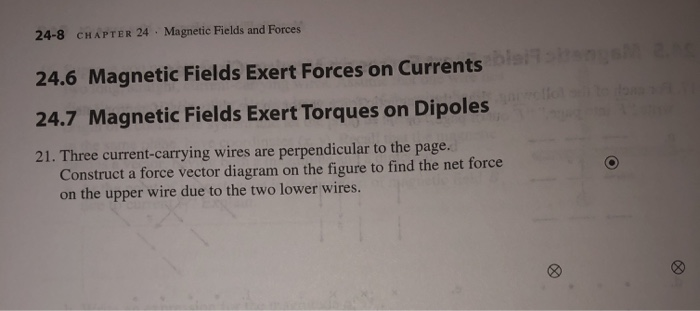Solved 24-8 CHAPTER 24 Magnetic Fields and Forces 24.6 | Chegg.com