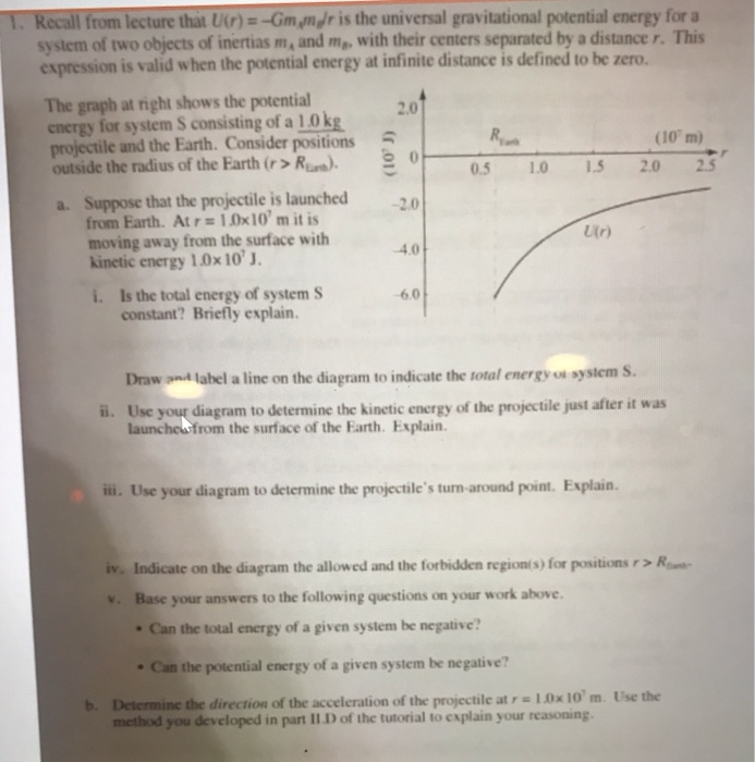 2. A particle is part of a one-dimensional system. | Chegg.com