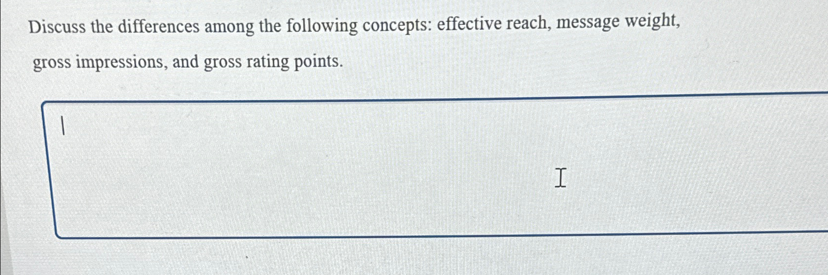 Solved Discuss the differences among the following concepts: | Chegg.com
