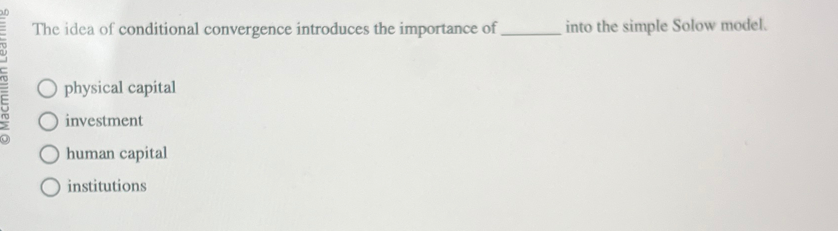 Solved The idea of conditional convergence introduces the | Chegg.com