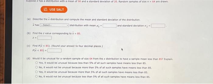Solved (a) Describe the x distribution and compute the mean | Chegg.com
