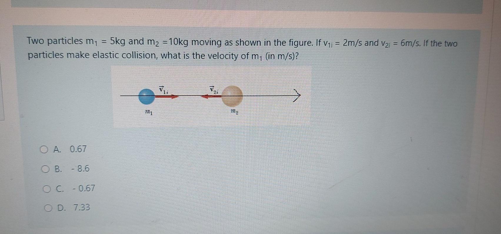 Solved Two particles m= 5kg and m2 = 10kg moving as shown in | Chegg.com