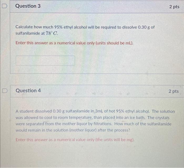 Calculate how much 95% ethyl alcohol will be required | Chegg.com