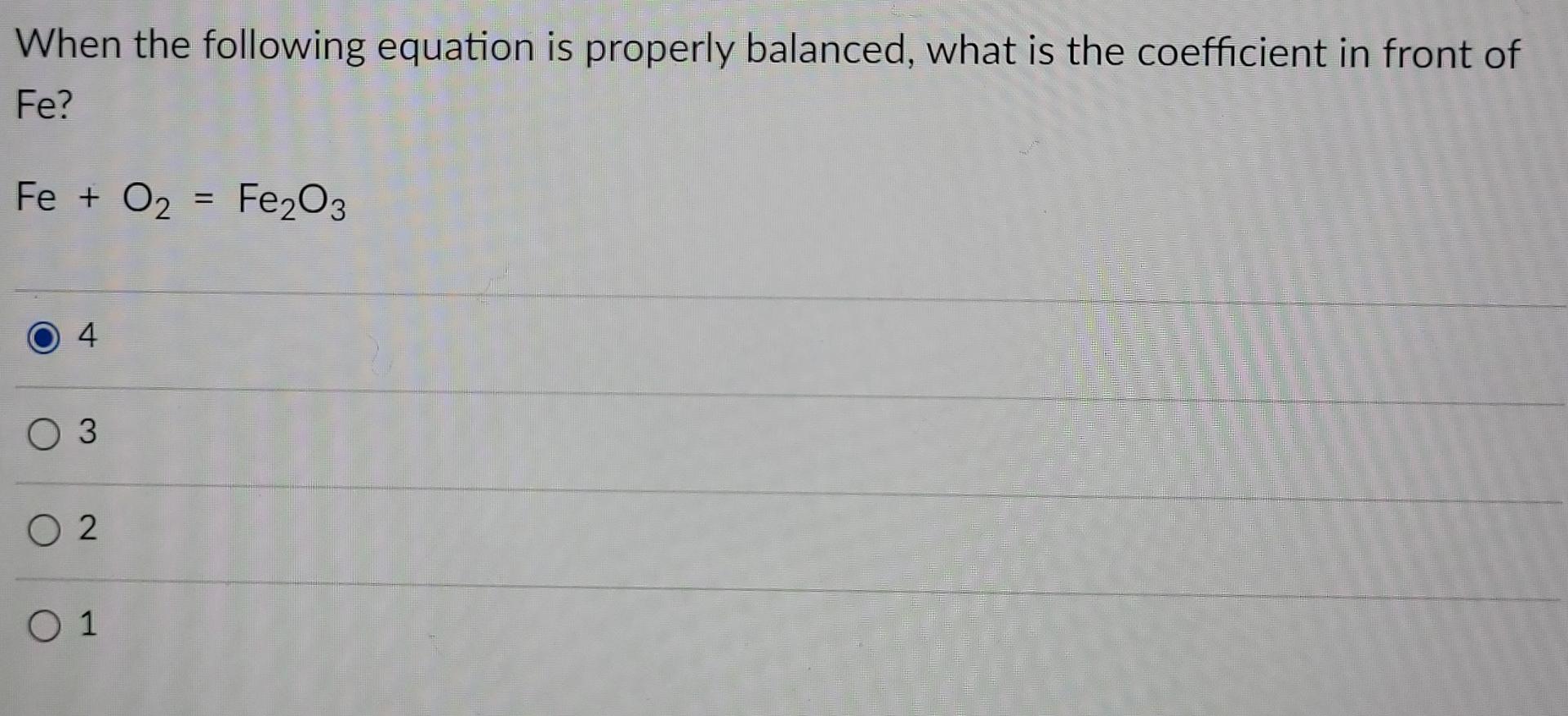 Solved When the following equation is properly balanced, | Chegg.com