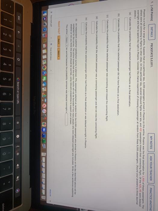 Solved -/50 Points DETAILS PECKSTAT2S.E.011. MY NOTES ASK | Chegg.com