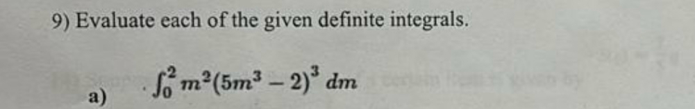 Solved Evaluate each of the given definite | Chegg.com
