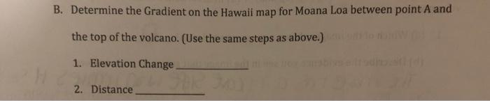 Solved B. Determine the Gradient on the Hawaii map for Moana | Chegg.com