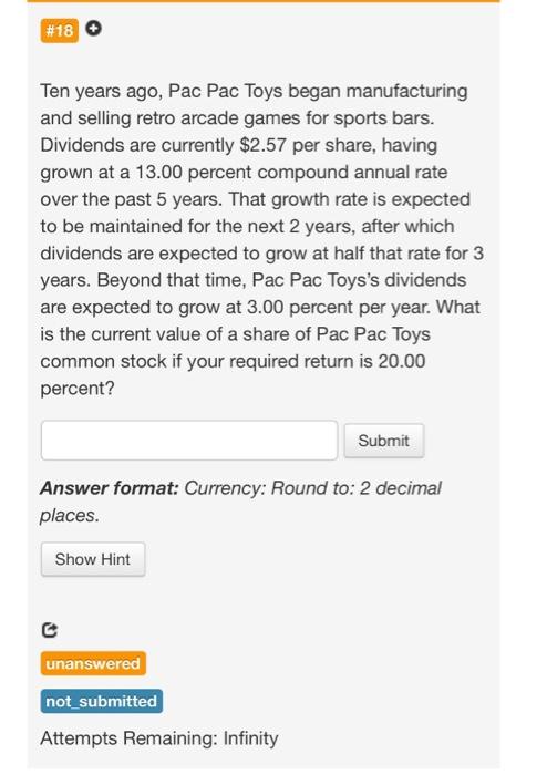 Solved Cackey Ine is experiencing a period of growth. | Chegg.com