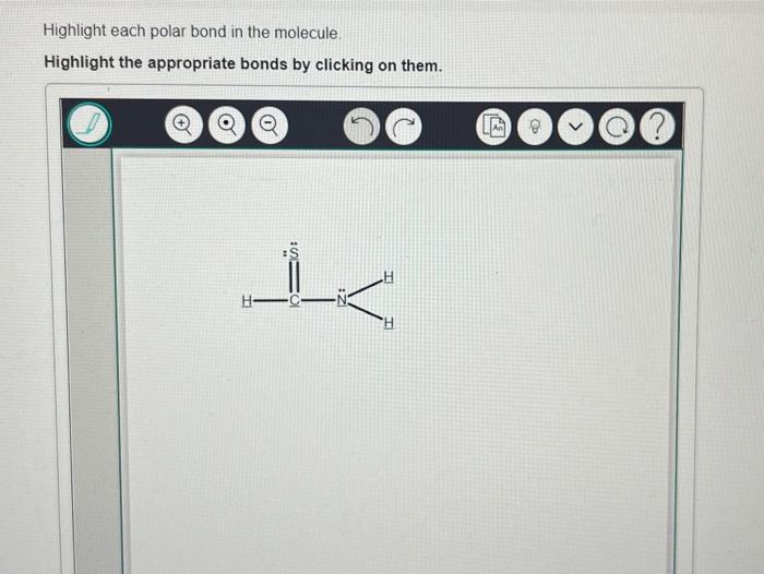 Solved Highlight each polar bond in the molecule Highlight | Chegg.com