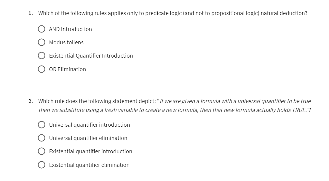 Solved Which rule does the following statement depict: "If | Chegg.com