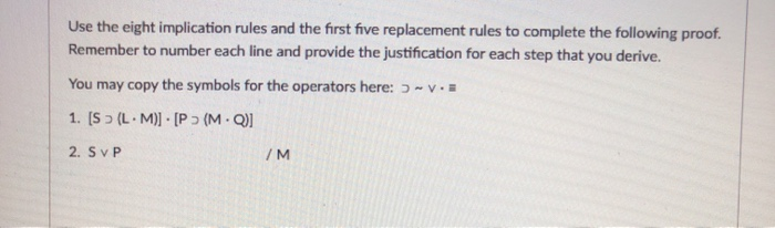 Solved Use the eight implication rules and the first five | Chegg.com