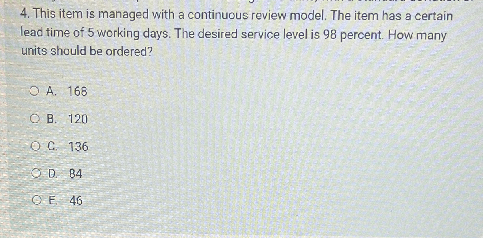 Solved This item is managed with a continuous review model. | Chegg.com