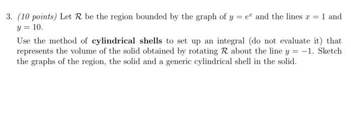 Solved Let Rbe region bounded by the graph of y=2? + 1 and | Chegg.com
