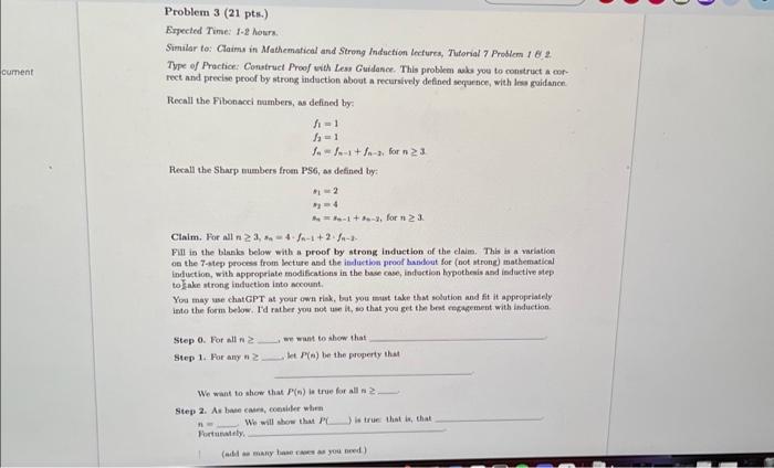 Solved Problem 3 (21 pts.) Brected Time: 1-2 howr. Simular | Chegg.com