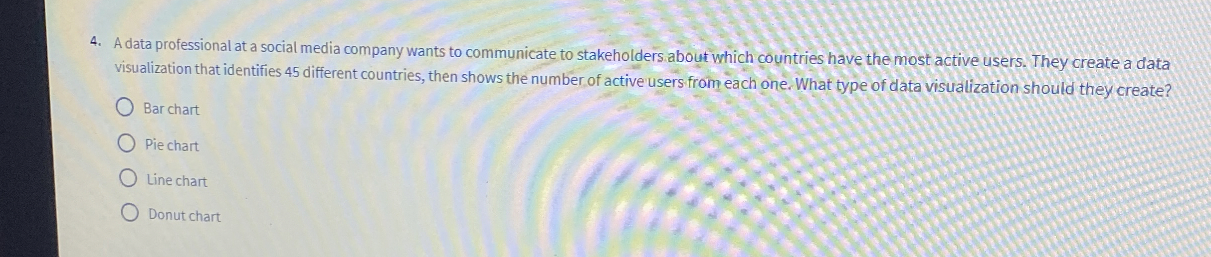 Solved A data professional at a social media company wants | Chegg.com