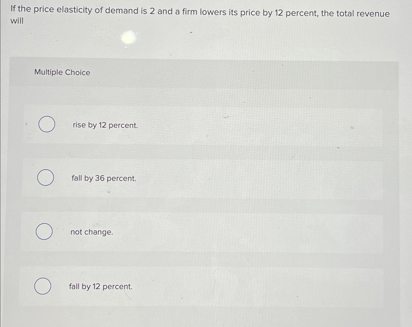 Solved If The Price Elasticity Of Demand Is 2 and A Firm Chegg