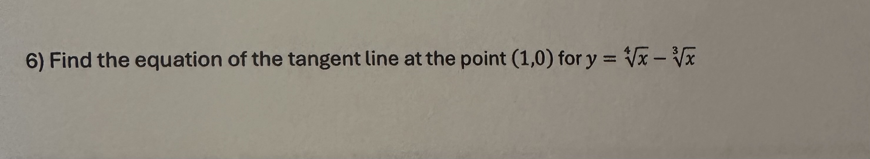 Solved Find the equation of the tangent line at the point | Chegg.com