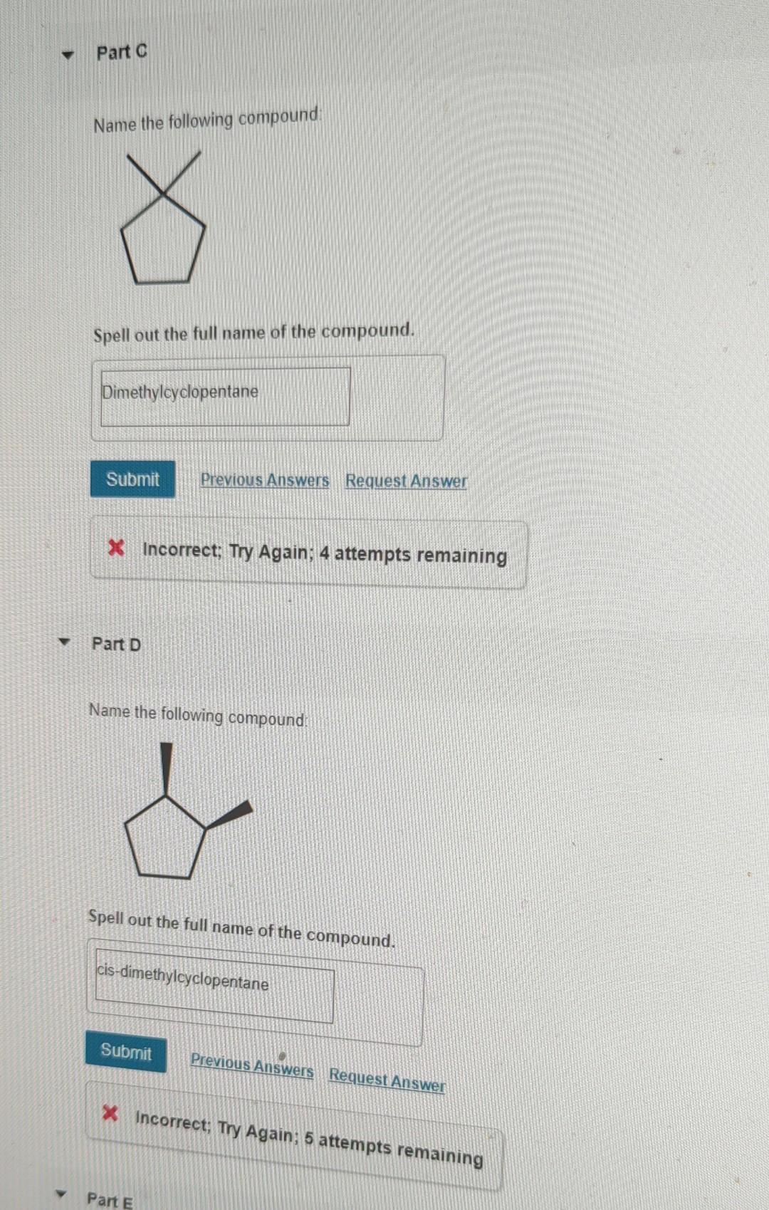 Solved Name the following compound: Spell out the full name | Chegg.com