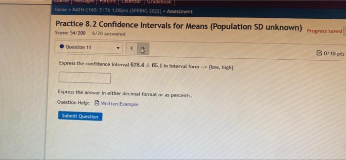 Solved Practice 8.2 Confidence Intervals for Means | Chegg.com