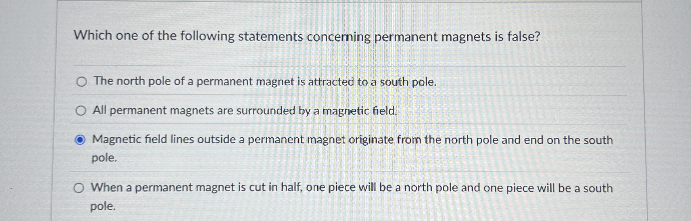 Solved Which one of the following statements concerning | Chegg.com