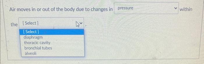 Solved Air moves in or out of the body due to changes i the | Chegg.com