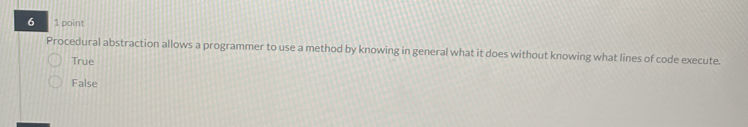 Solved 61 ﻿pointProcedural abstraction allows a programmer | Chegg.com