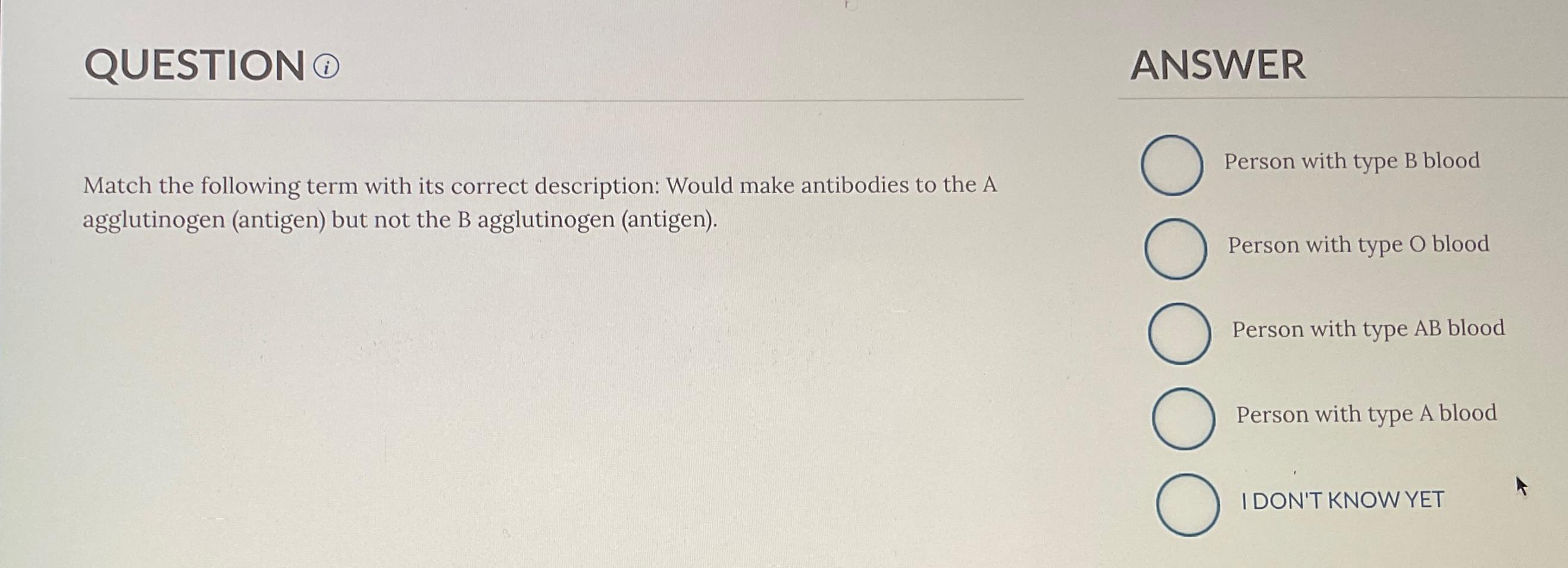 Solved QUESTIONANSWERMatch the following term with its | Chegg.com